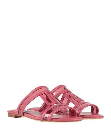 TOD'S Leather And Plastic Sandals - Red