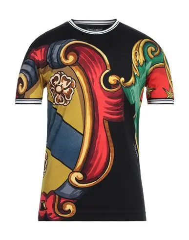 Dolce & Gabbana T-Shirt Size Cotton, Elastane In Black - 27% Off