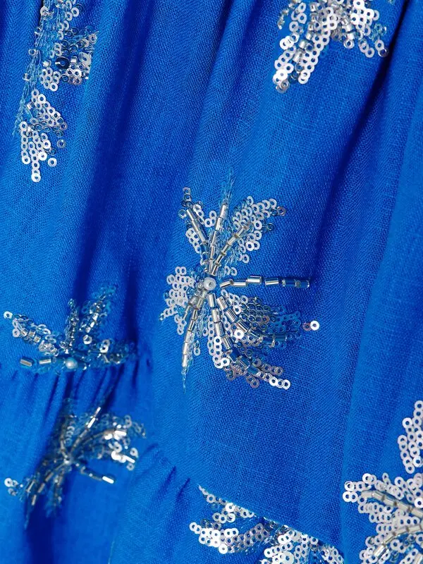 Waimari Net Sustain Stardust Embellished Mini Dress In Blue - 50% Off |  Editorialist