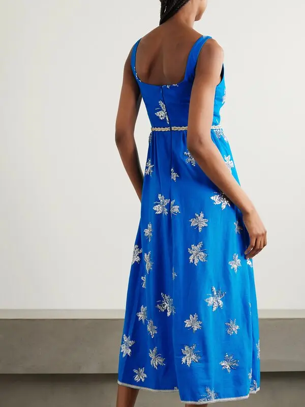 Waimari Net Sustain Olivia Embellished Midi Dress