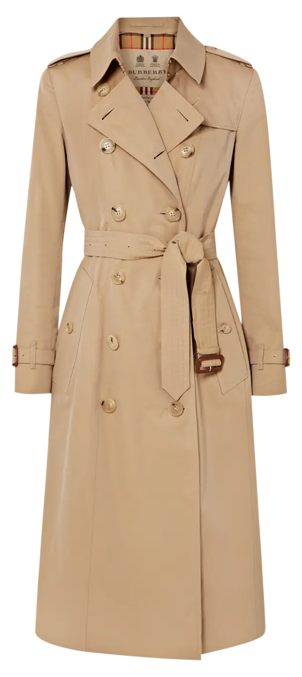 Burberry Chelsea Long Organic Cotton-gabardine Trench Coat - Neutrals