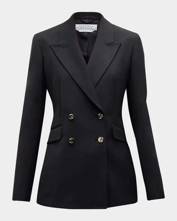 Gabriela Hearst Angela Wool Blazer - Black