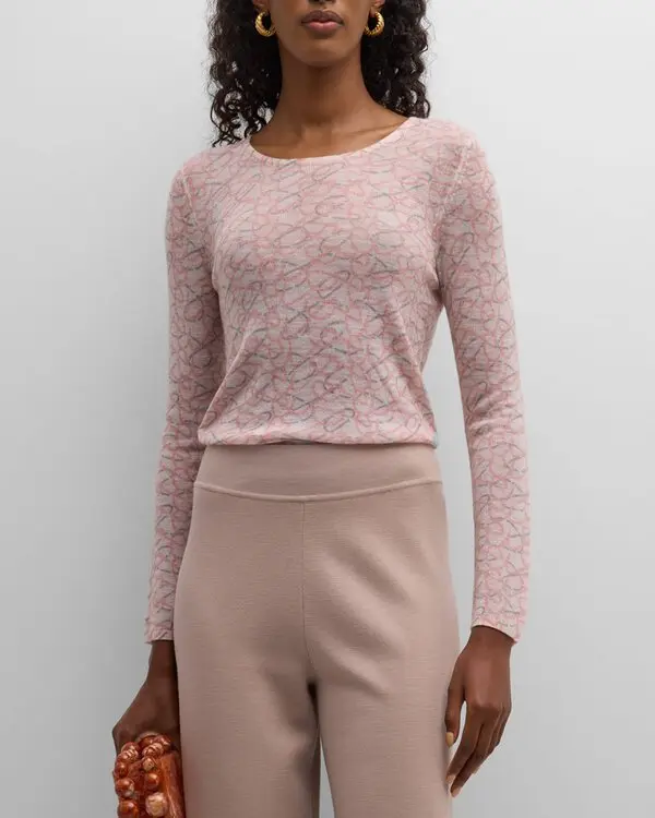 TSE Blush Cashmere Sweater Tse Cashmere Textured Cashmere-Silk Cardigan - Nude Blush  main image 3
