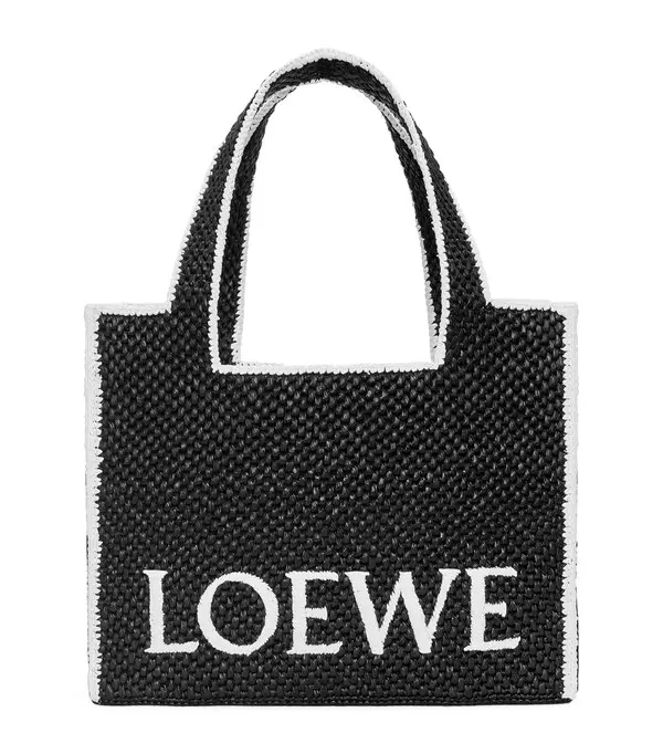 Loewe X Paula's Ibiza Large Font Tote Bag - Black