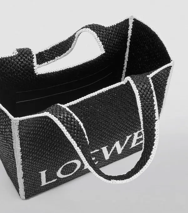 Loewe X Paula's Ibiza Large Font Tote Bag - Black