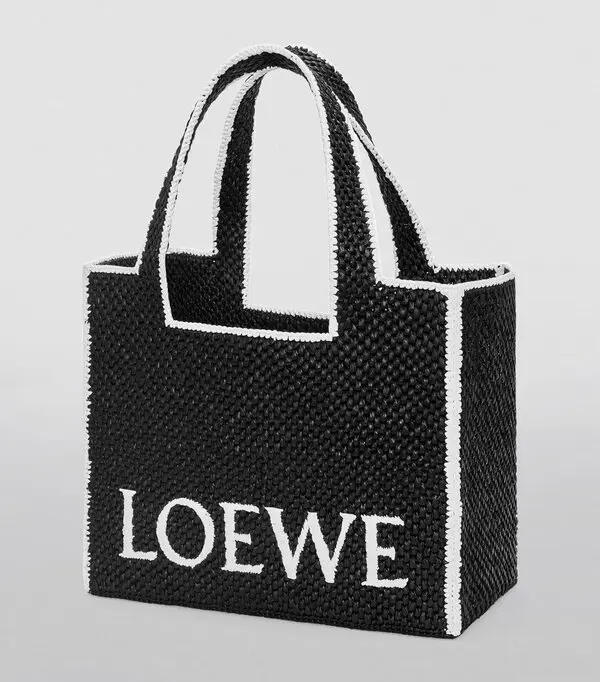 Loewe X Paula's Ibiza Large Font Tote Bag - Black
