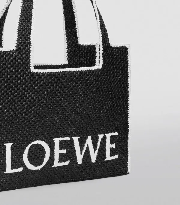 Loewe X Paula's Ibiza Large Font Tote Bag - Black