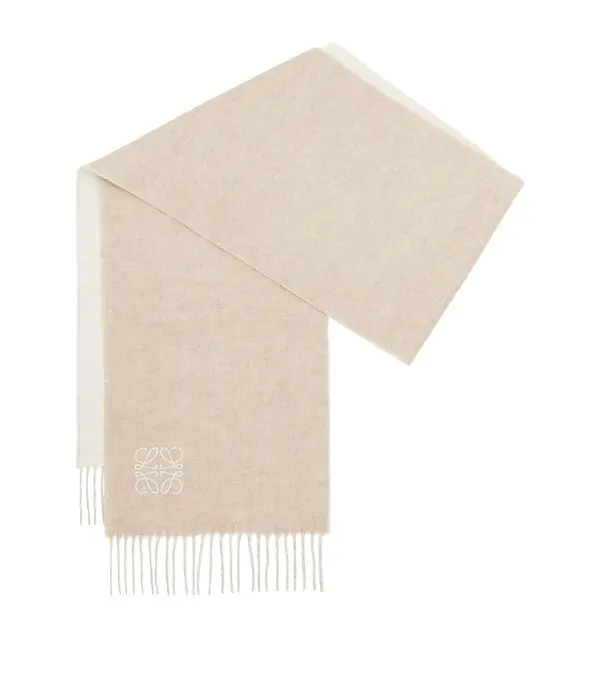 Loewe Bicolour Anagram Scarf