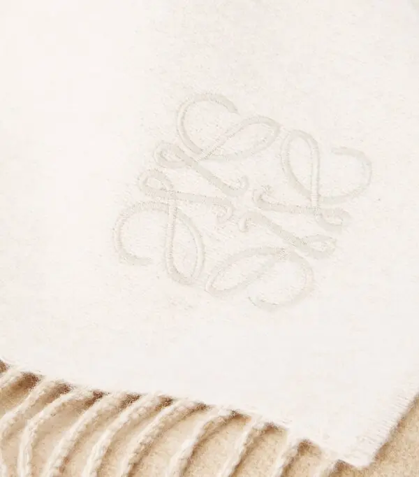 Loewe Bicolour Anagram Scarf