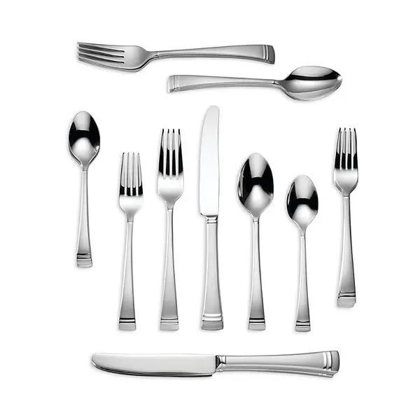 LENOX Federal Platinum Frosted 20 Piece Flatware Set - Stainless