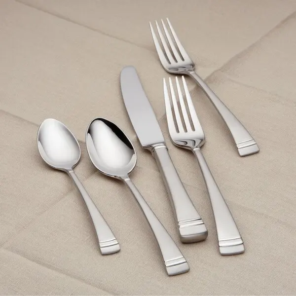LENOX Federal Platinum Frosted 20 Piece Flatware Set