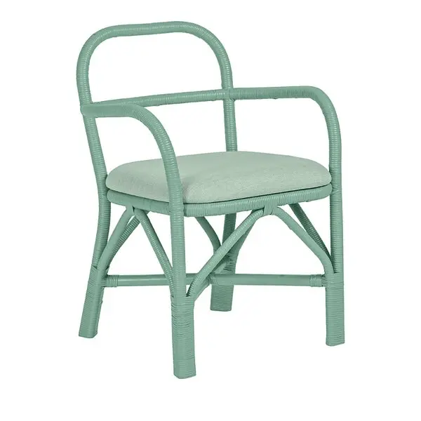 TOV FURNITURE Ginny Rattan Dining Chair - Green