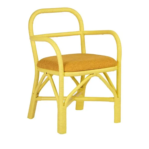 TOV FURNITURE Ginny Rattan Dining Chair - Yellow