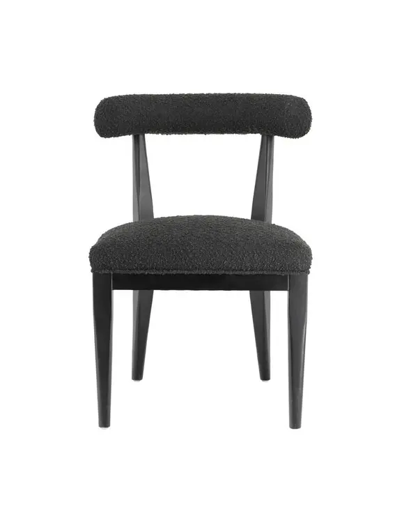 TOV FURNITURE Palla Performance Boucle Dining Chair - Black