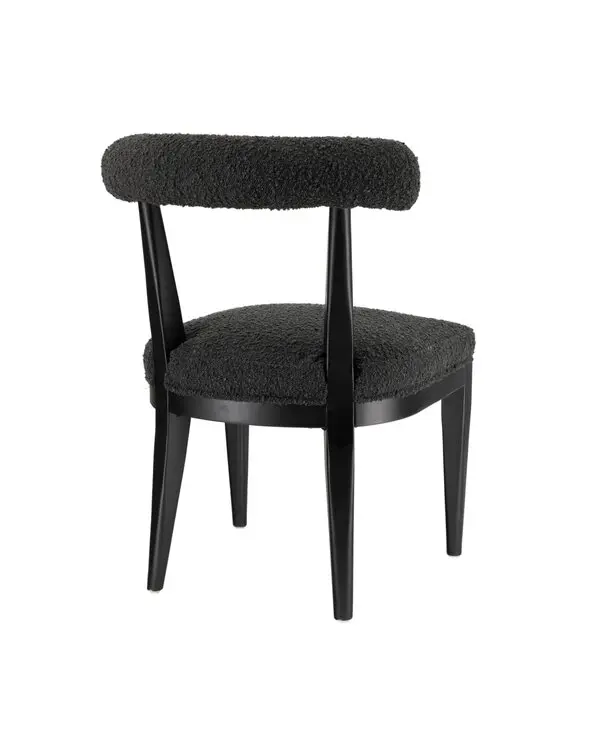 TOV FURNITURE Palla Performance Boucle Dining Chair - Black