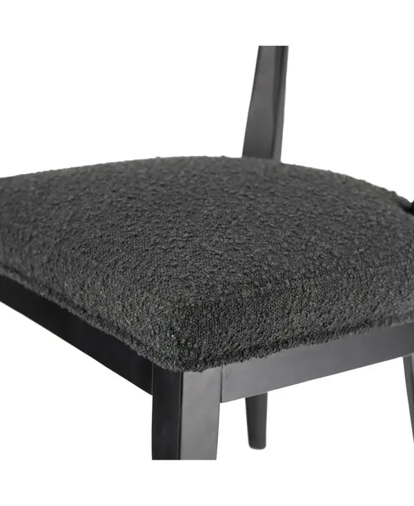 TOV FURNITURE Palla Performance Boucle Dining Chair - Black