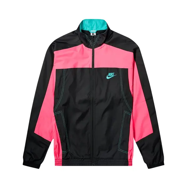 Nike X Atmos Nrg Vintage Patchwork Track Jacket /hyper Pink/hyper Jade - Black