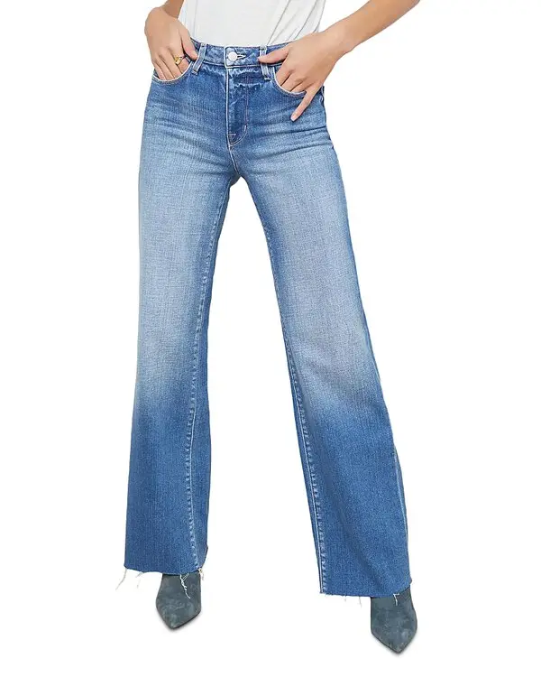 L'Agence Scottie High-rise Wide-leg Jeans - Hayward