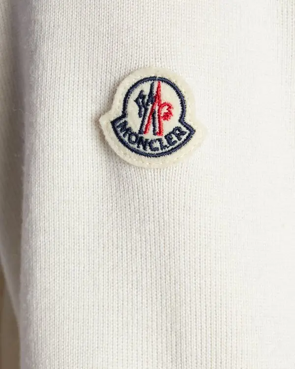 Moncler Quilted Wool Puffer Cardigan - White