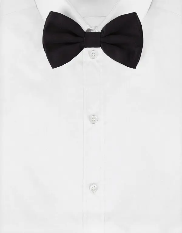 Dolce & Gabbana Silk Satin Bow Tie - Blue