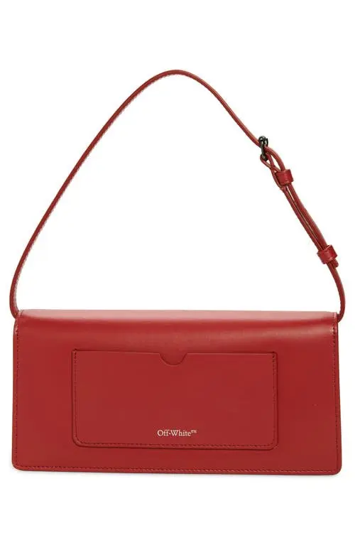 Off-White Jitney 1.0 Leather Shoulder Bag - Brick Red