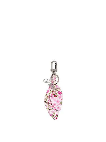 Pink Keychain Charm - Floral