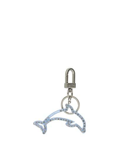 Pink Logo Keychain Charm - Purple