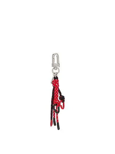 Pink Keychain Charm - Red