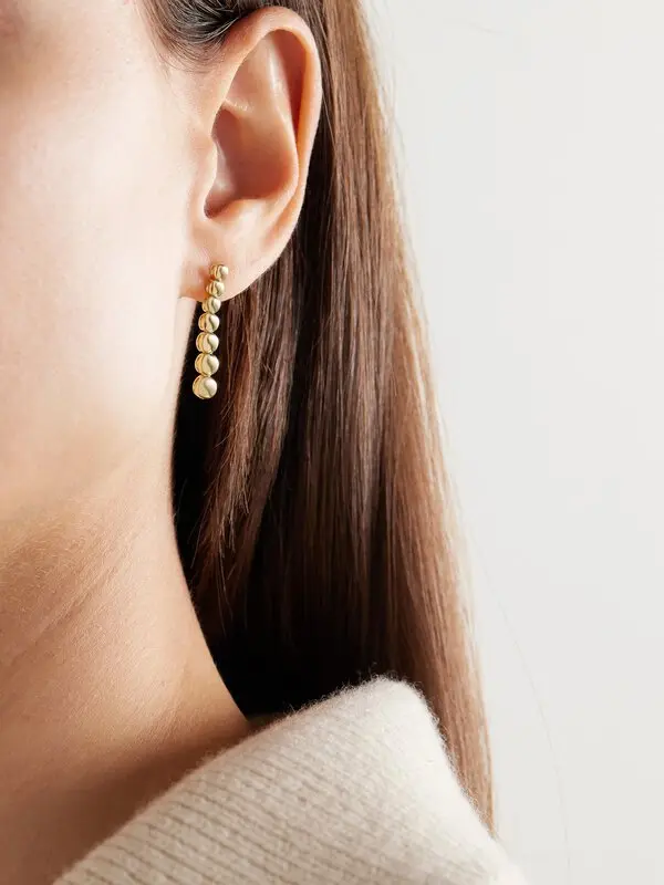 JENNIFER MEYER 18-karat Graduated Earrings