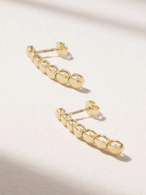 JENNIFER MEYER 18-karat Graduated Earrings