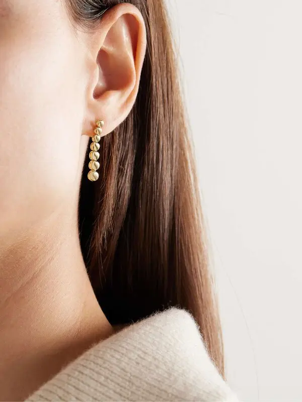 JENNIFER MEYER 18-karat Graduated Earrings