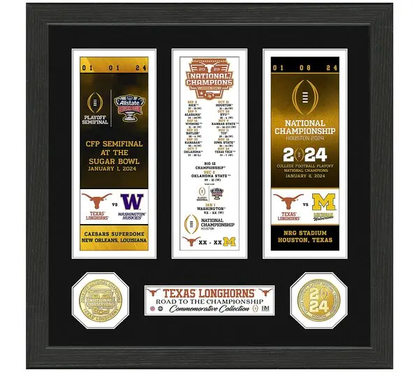 HIGHLAND MINT College Football Playoff Road To Hampions Frame - One-color