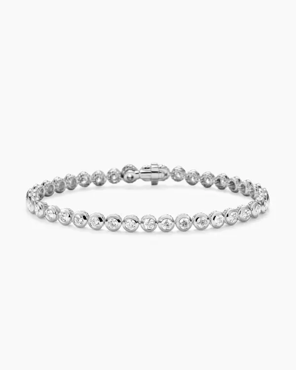 David Yurman Bezel Set Tennis Bracelet - Diamond