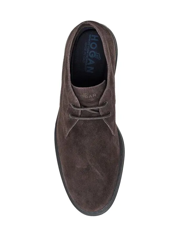 Hogan H576 Clark Laced Up In Brown - 51% Off | Editorialist