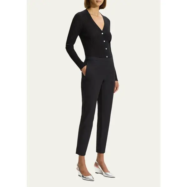 Theory Thaniel Slim Cropped Trousers