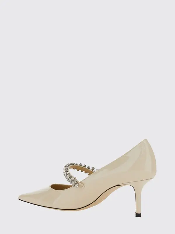 JIMMY CHOO Bing Mary Jane Crystal-embellished Patent Leather Pumps