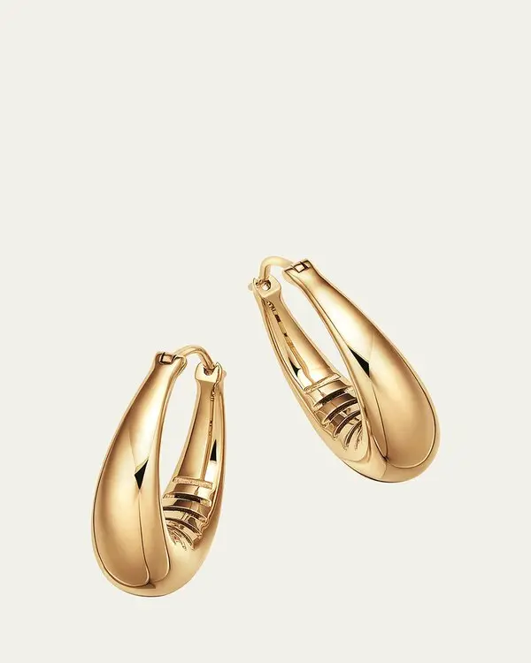 FUTURA JEWELRY Reflective Hoop Earrings - Gold