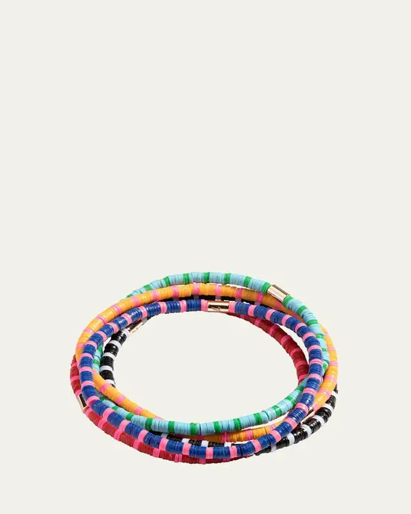 ELSIE FRIEDA Heishi Bead Bracelet Set - Happy Hour