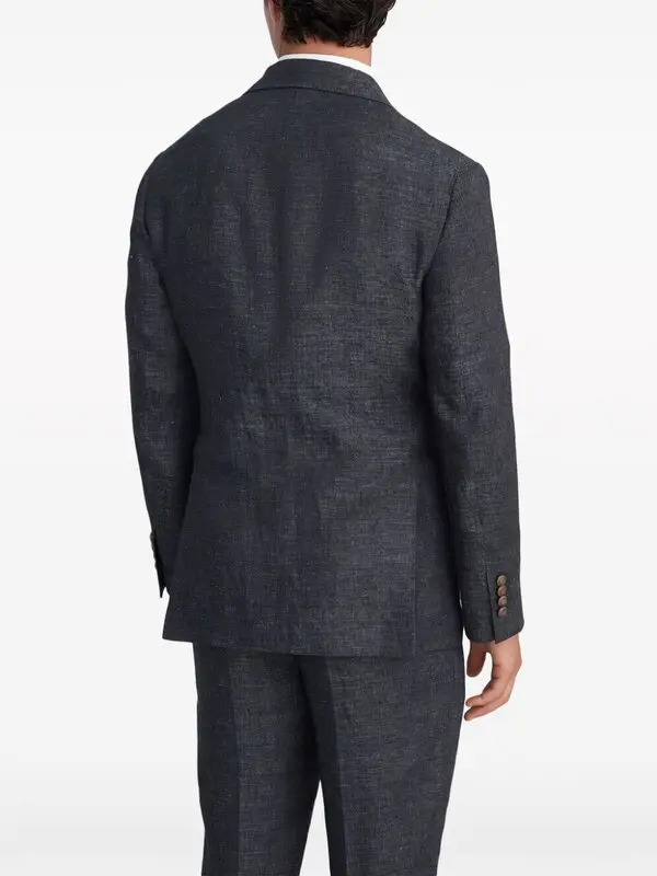 Brunello Cucinelli Double-breasted Linen Blazer