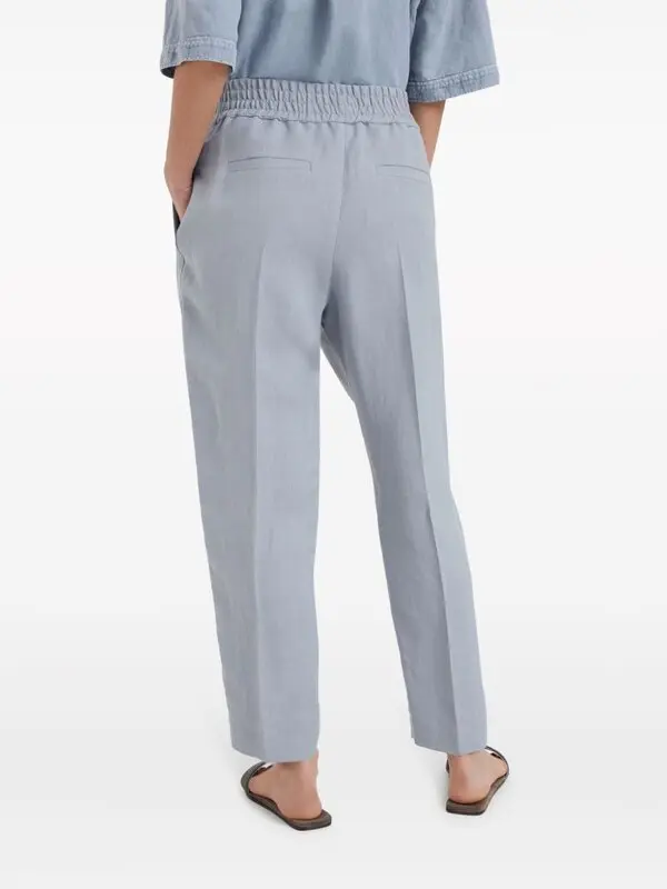 Brunello Cucinelli High-waist Straight-leg Trousers