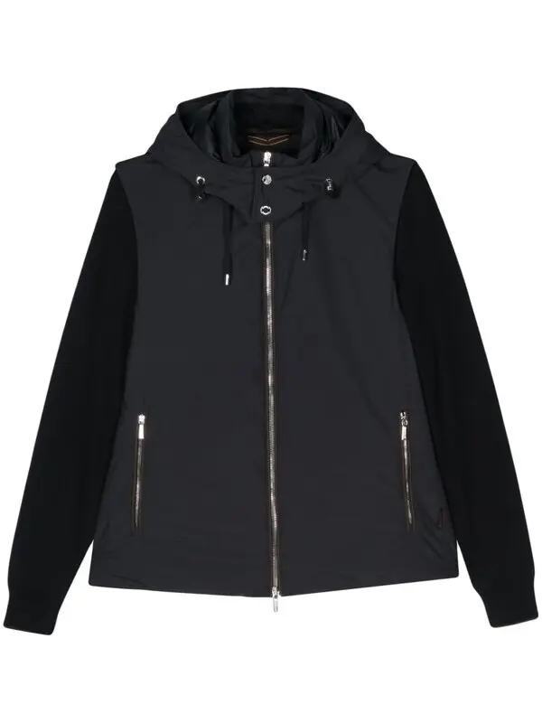 MOORER Evan-stp Detachable-sleeves Jacket - Blue