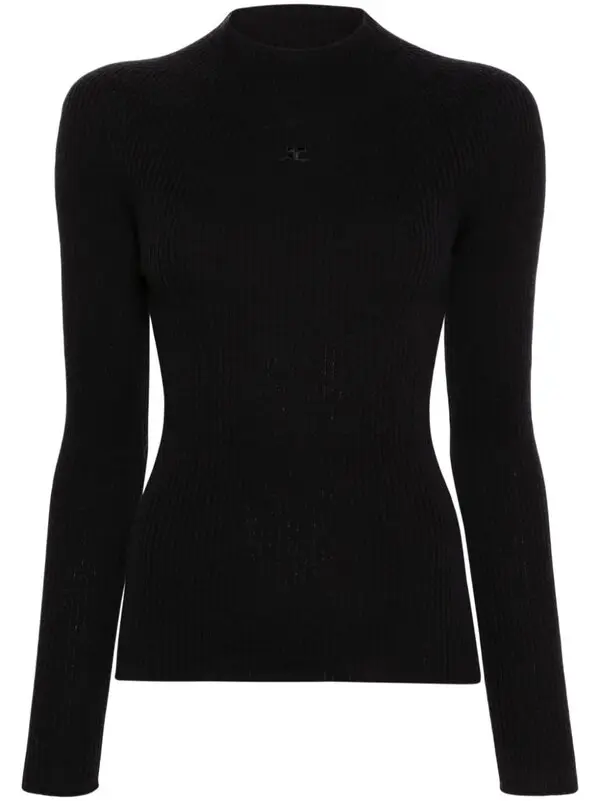 COURREGES Solar Ribbed Jumper