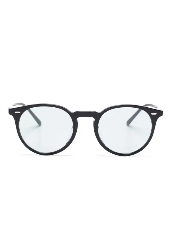 Oliver Spencer Round-frame Glasses - Black