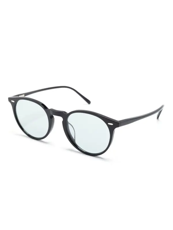 Oliver Spencer Round-frame Glasses - Black