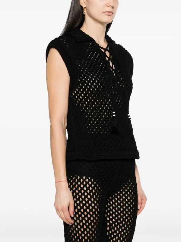 Alanui Open Knit Top