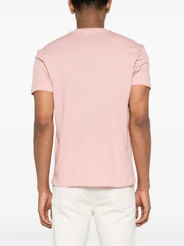 TOM FORD Logo-embroidered Mélange T-shirt - Pink