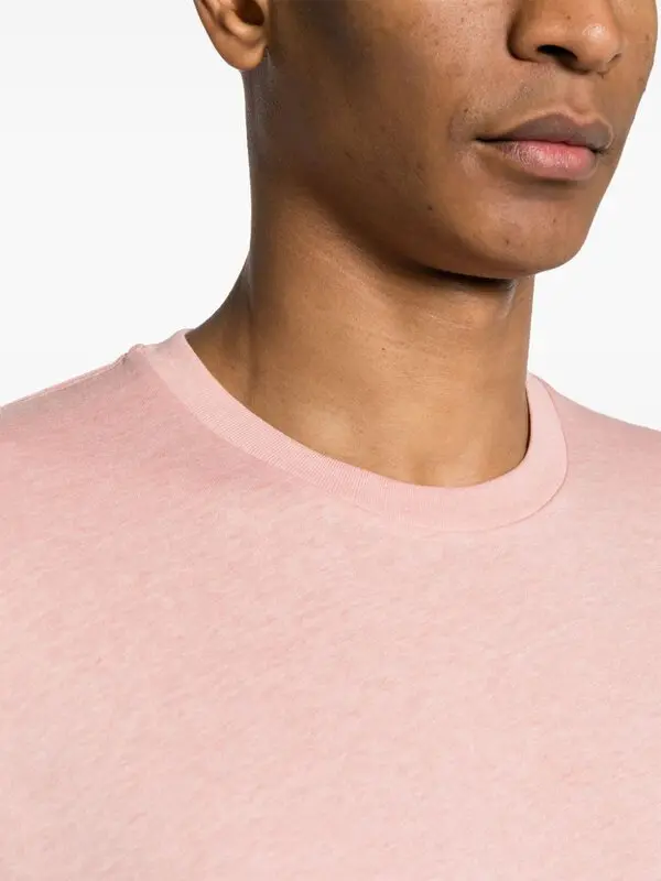 TOM FORD Logo-embroidered Mélange T-shirt - Pink