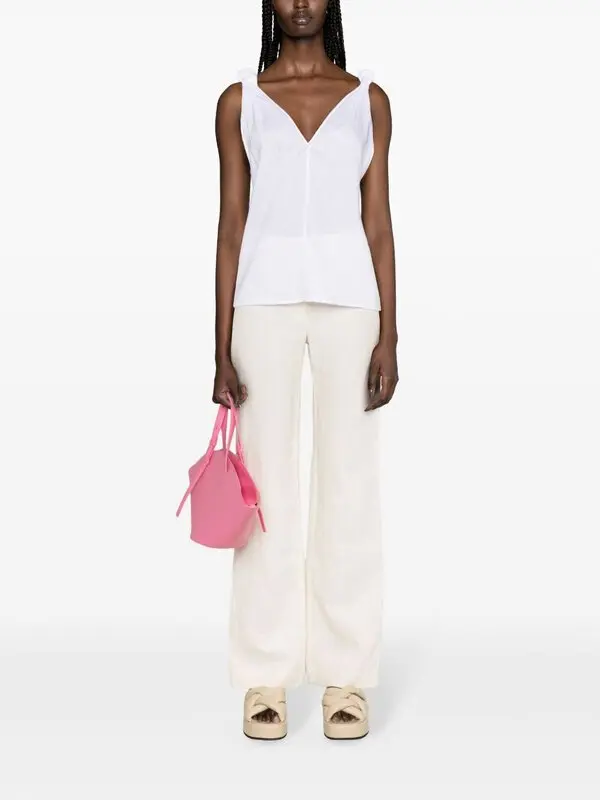 Fabiana Filippi V-neck Linen Blouse