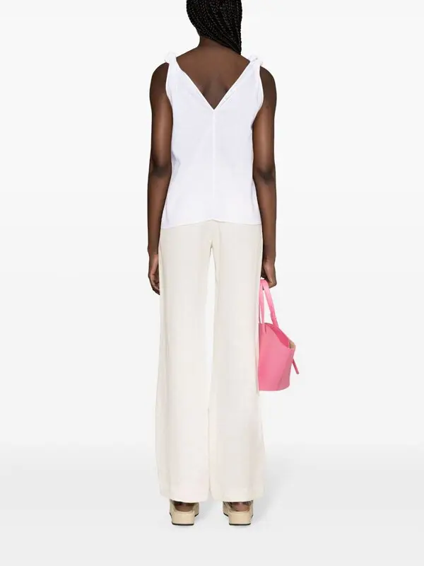 Fabiana Filippi V-neck Linen Blouse