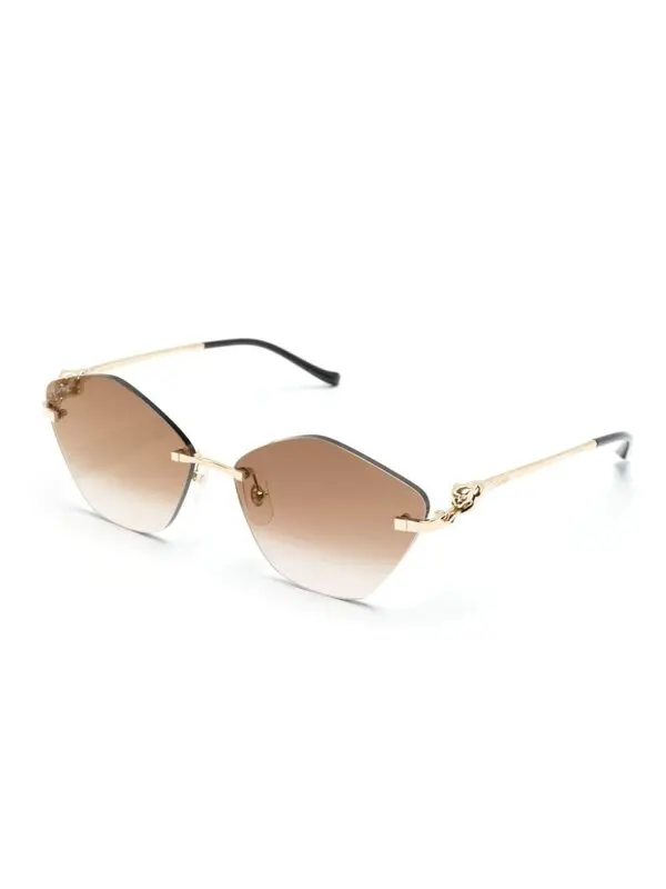 Cartier Panthère De Geometric-frame Sunglasses